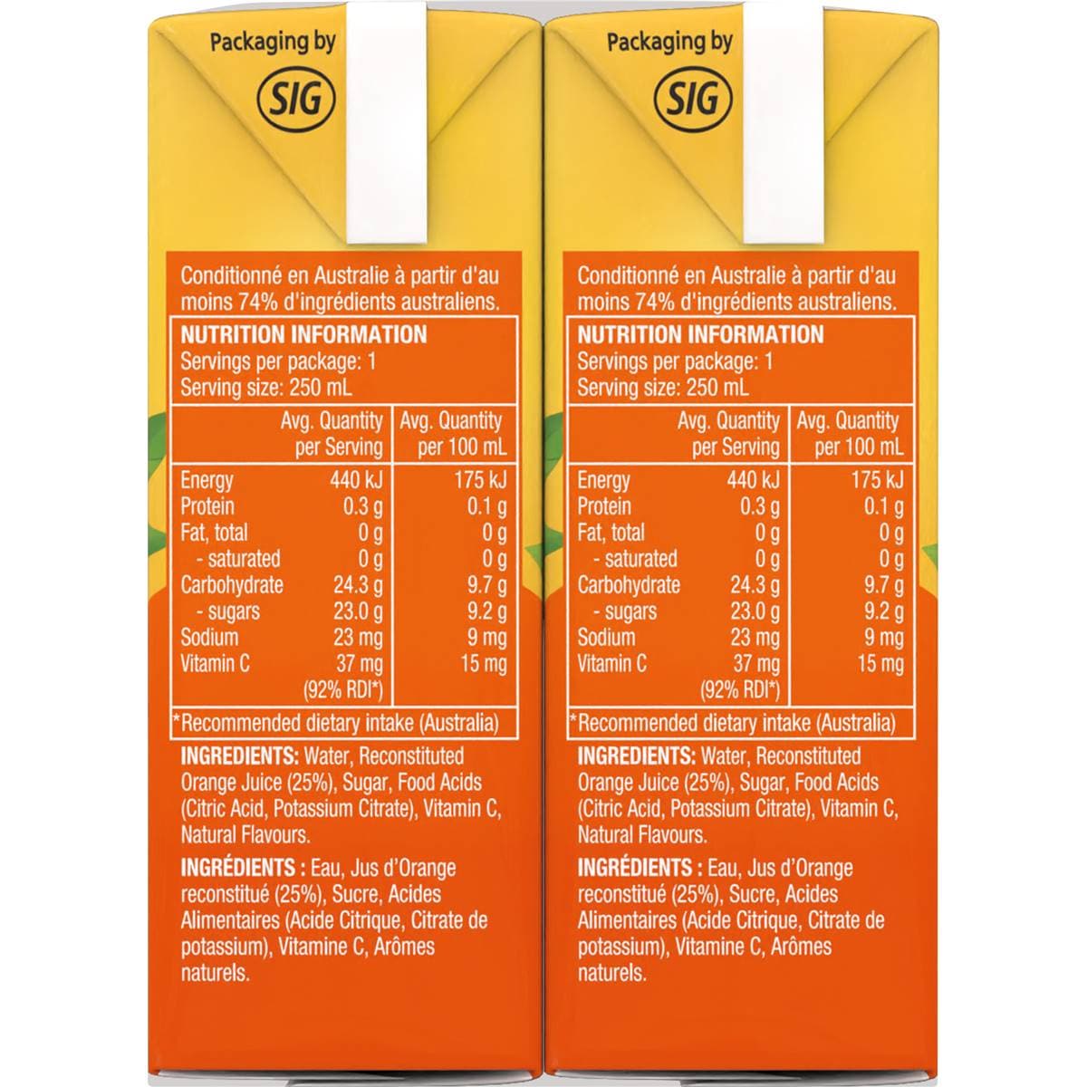 Golden Circle Orange Fruit Drink Poppers Lunchbox Lunch Box Popper ...