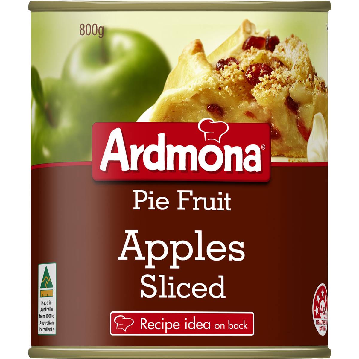 Ardmona Pie Fruit Apples Sliced 800g | Woolworths