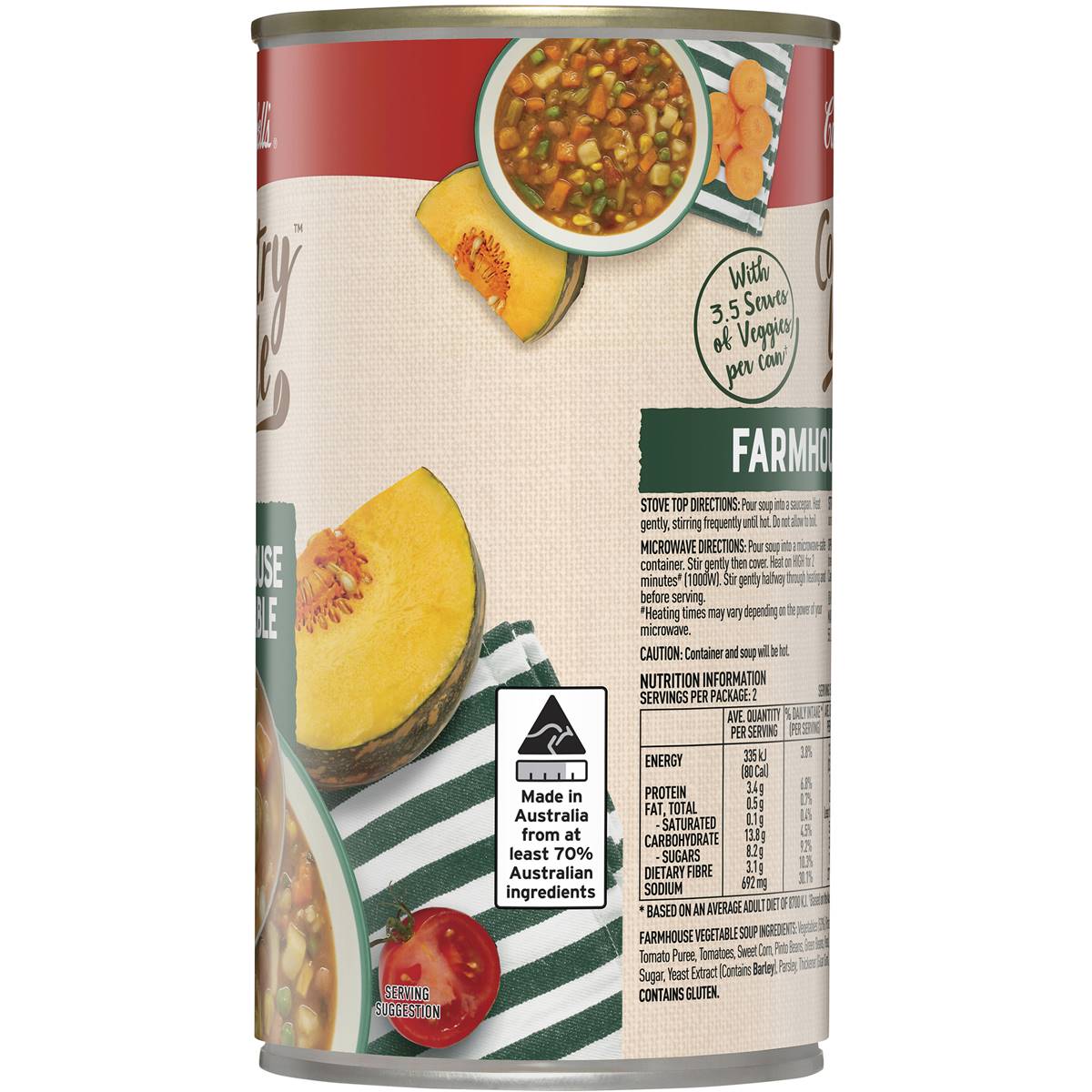Campbell's Country Ladle Soup Farmhouse Vegetable 495g | Woolworths