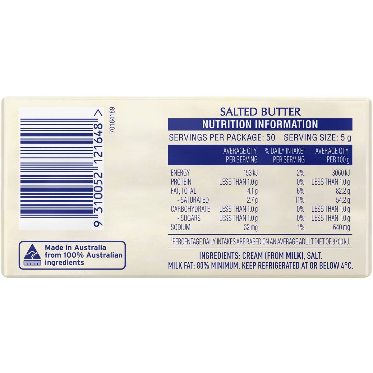 Allowrie Butter 250g | Woolworths