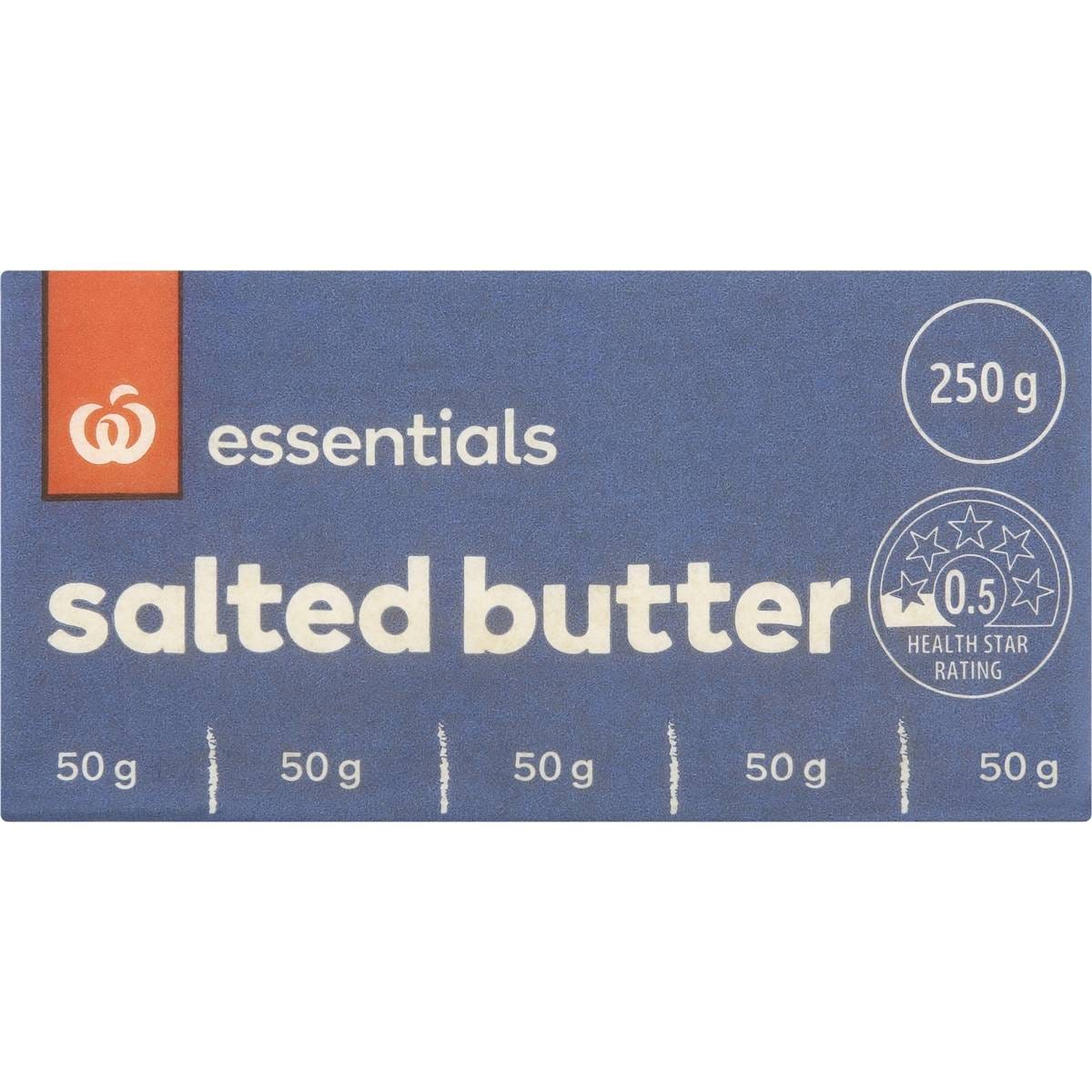 Essentials Salted Butter 250g | Woolworths