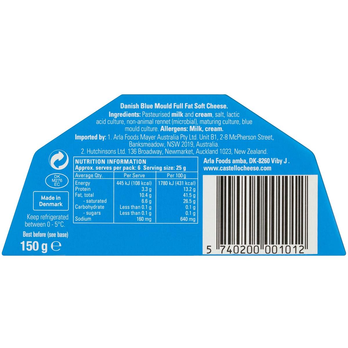 Castello Blue Cheese Creamy 150g | Woolworths