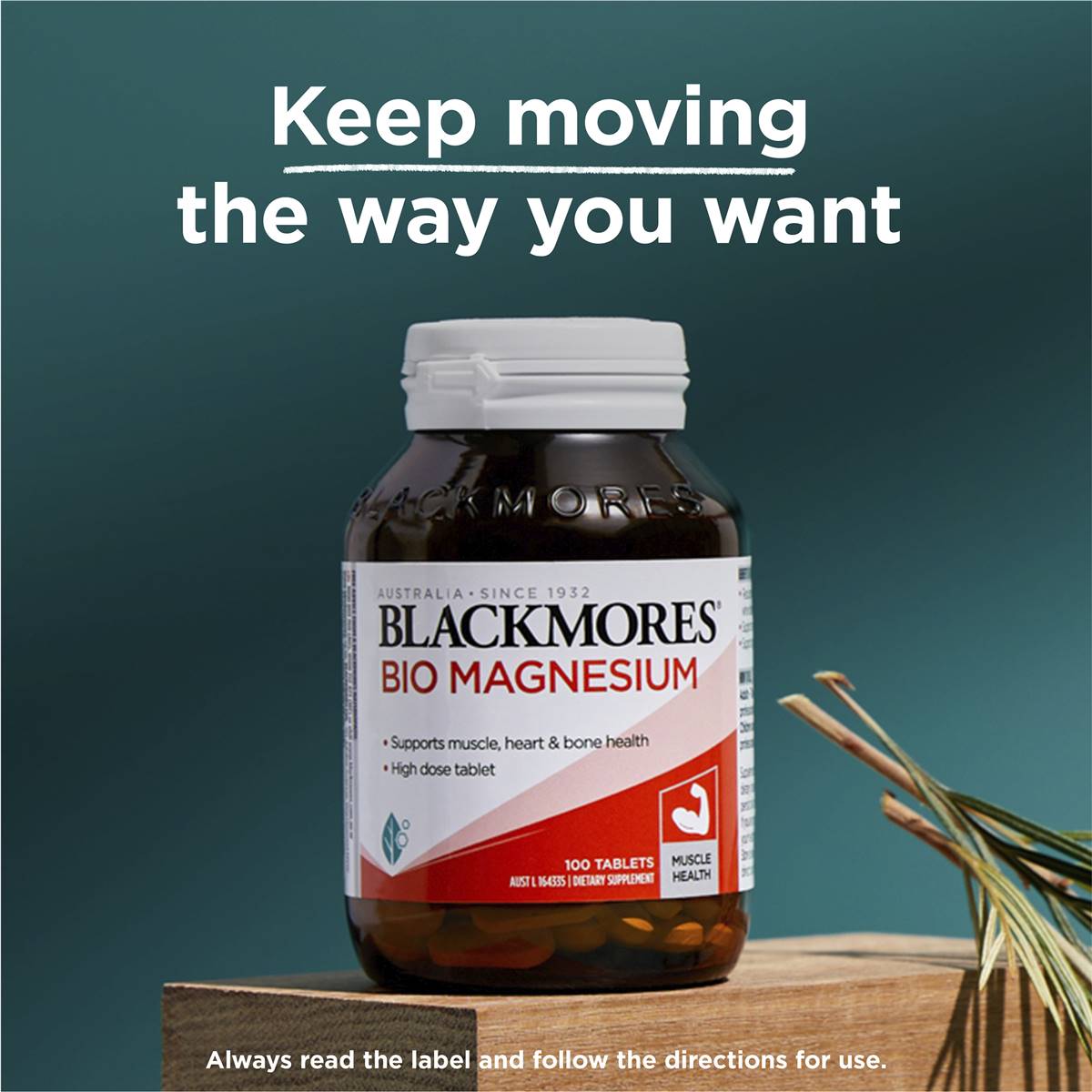Blackmores Bio Magnesium Muscle Health Tablets 50 Pack | Woolworths
