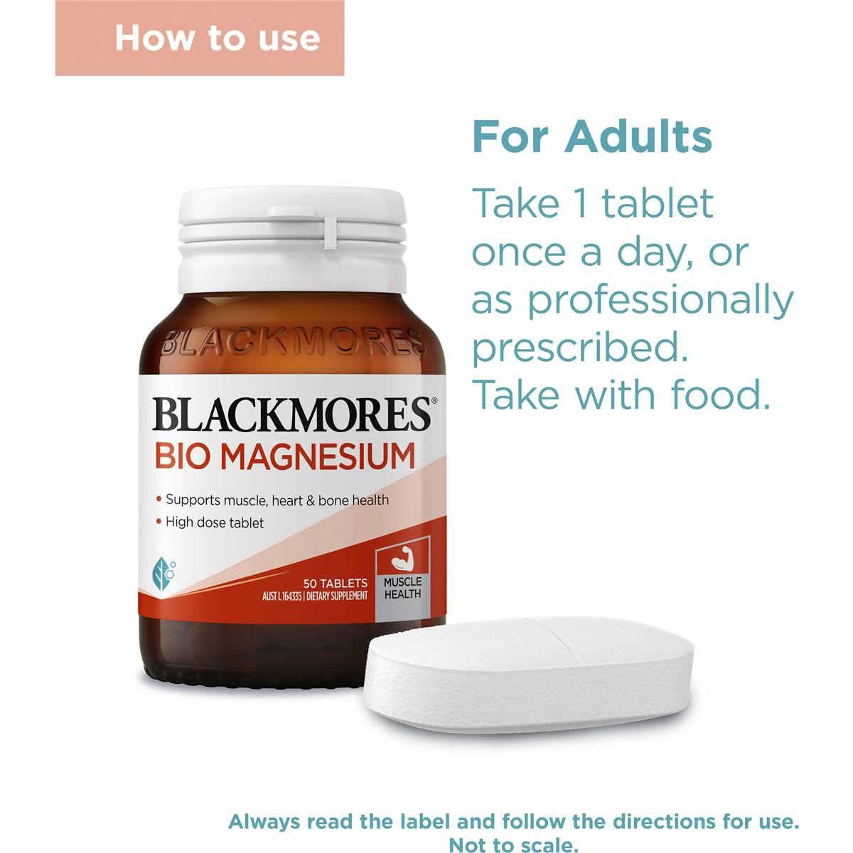 Blackmores Bio Magnesium Muscle Health Tablets 50 Pack | Woolworths