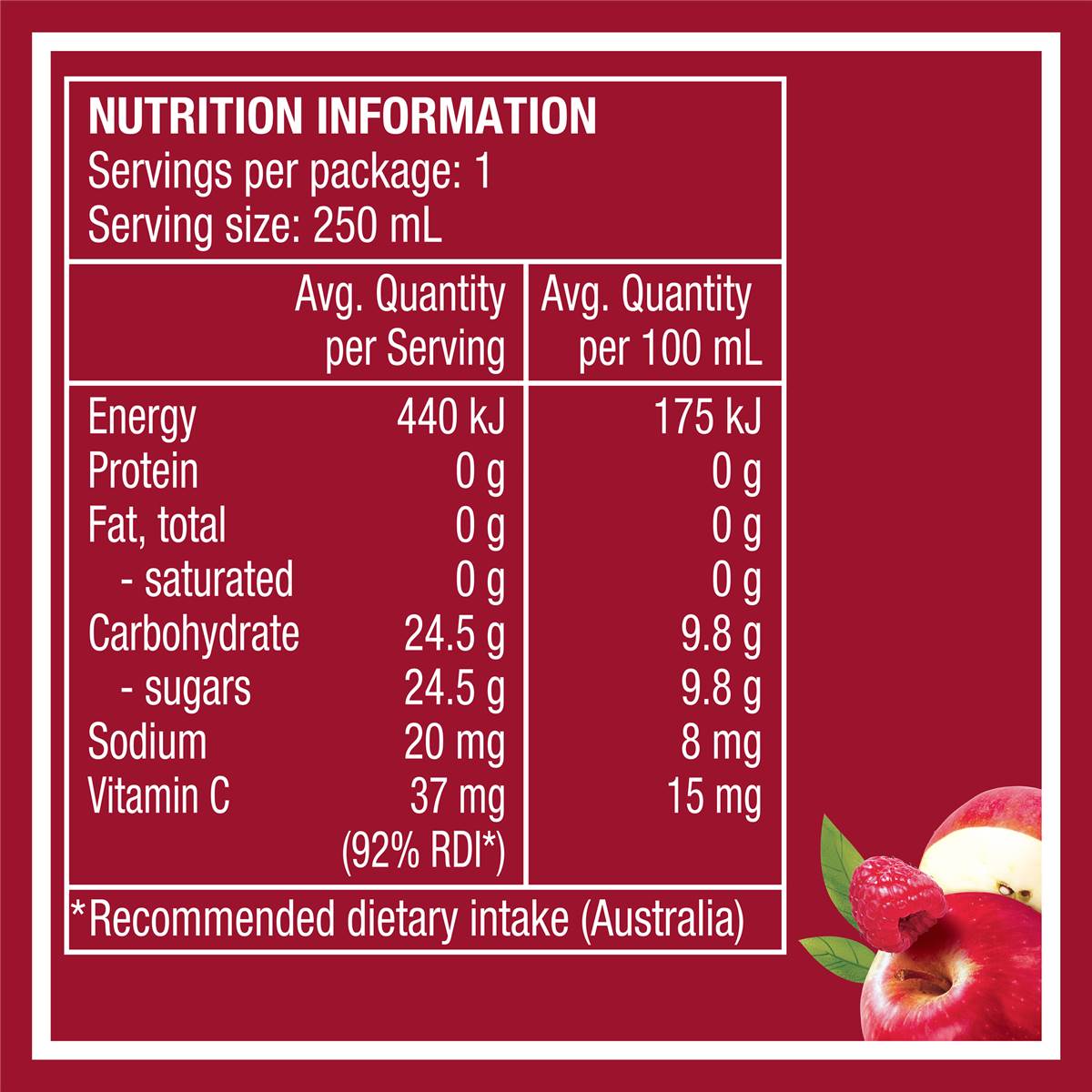 Golden Circle Apple Raspberry Poppers Lunch Box Fruit Drink Multipack ...