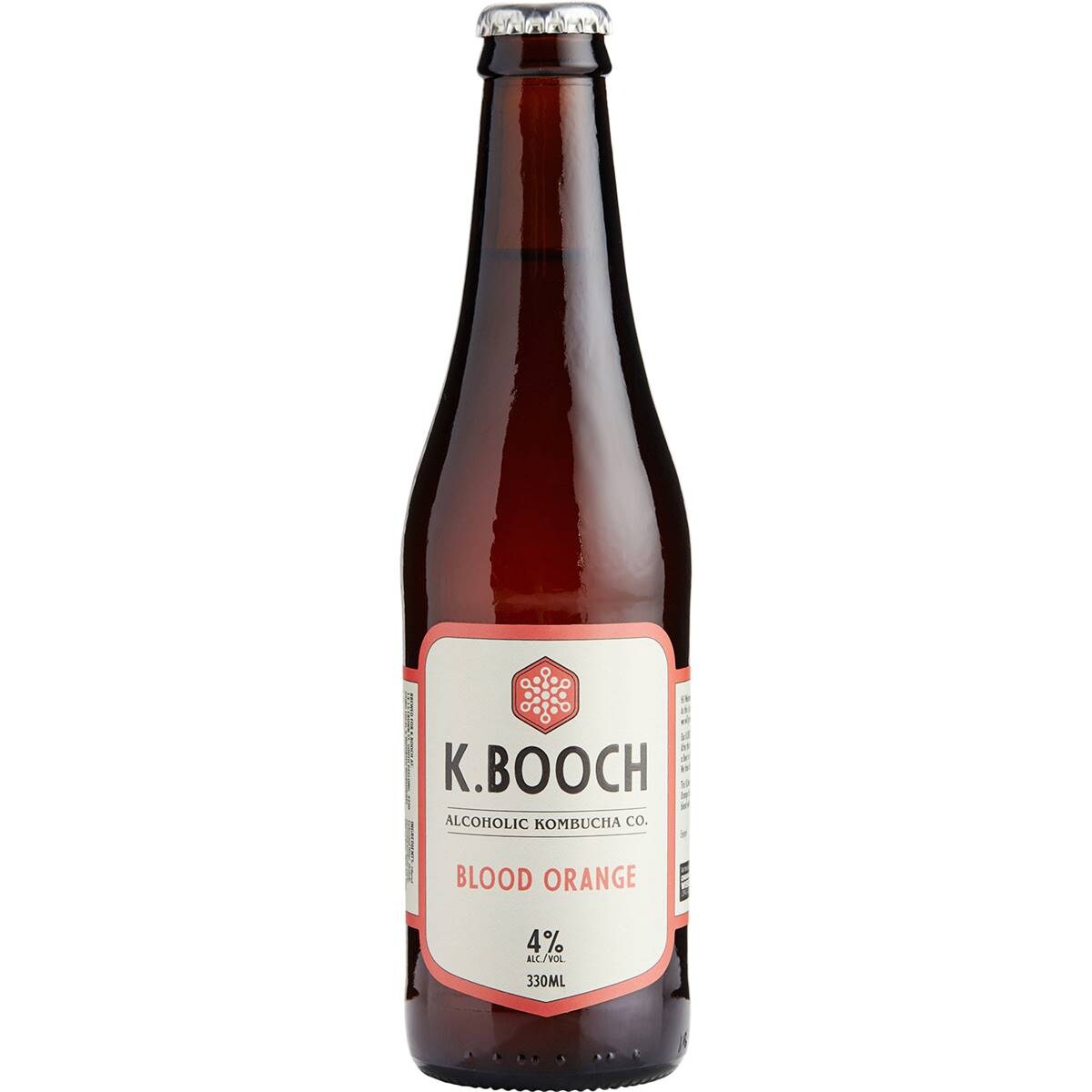 K.booch Alcoholic Kombucha Blood Orange Bottle 330ml | Woolworths