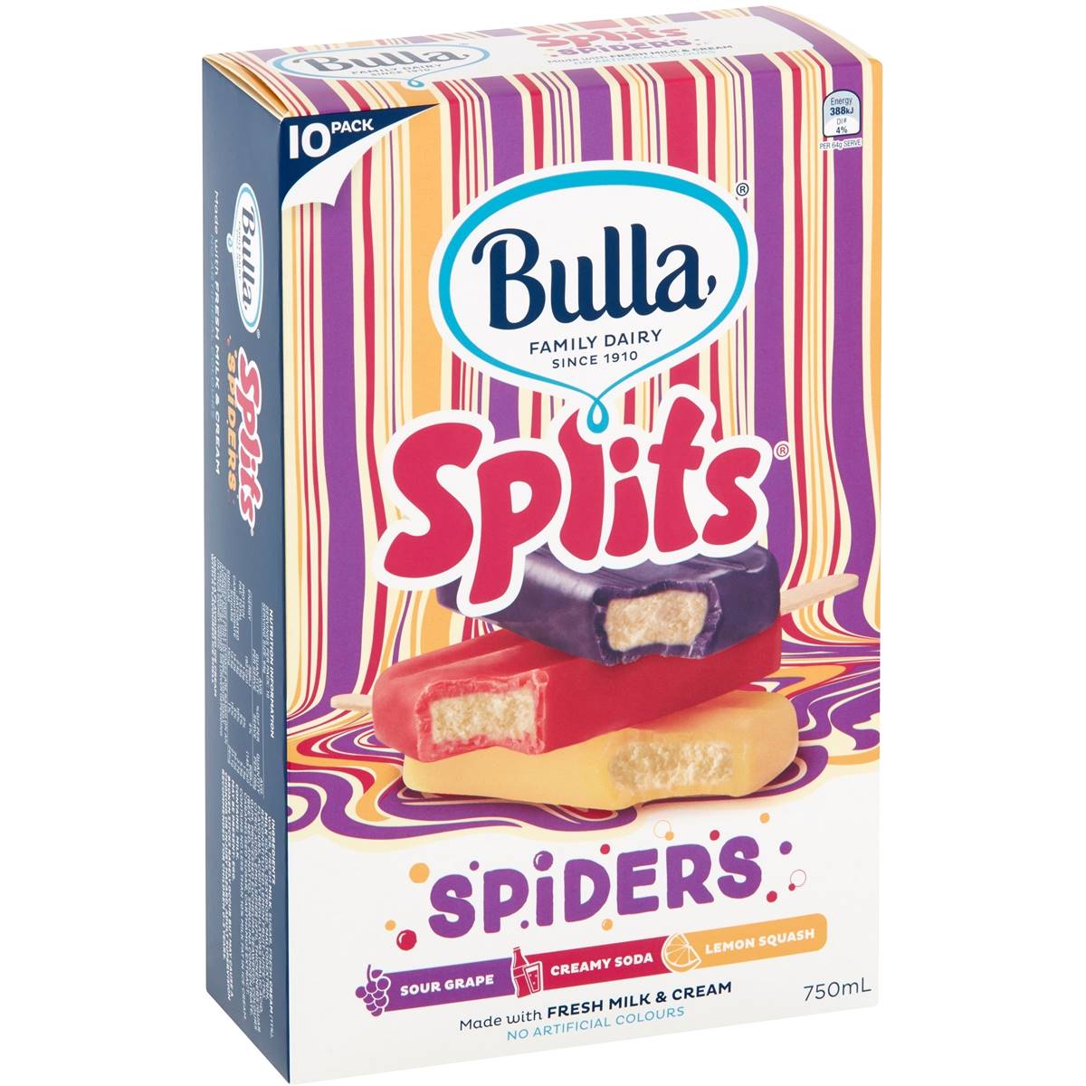 Bulla Splits Spider 10 Pack | Woolworths