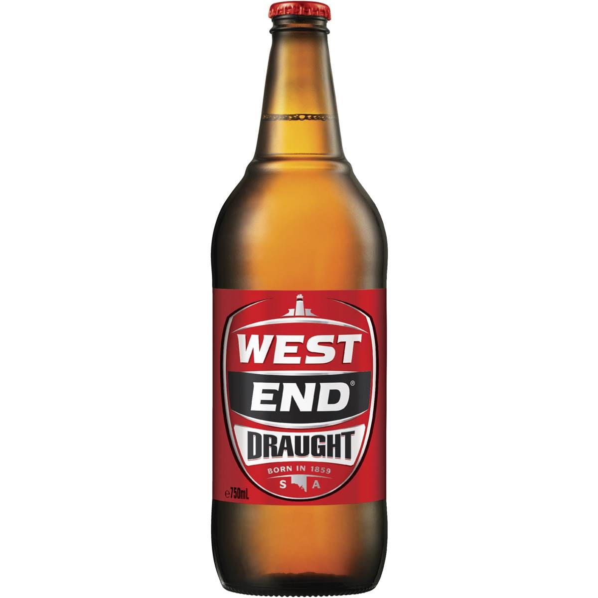 West End Draught Lager Bottle 750ml | Woolworths