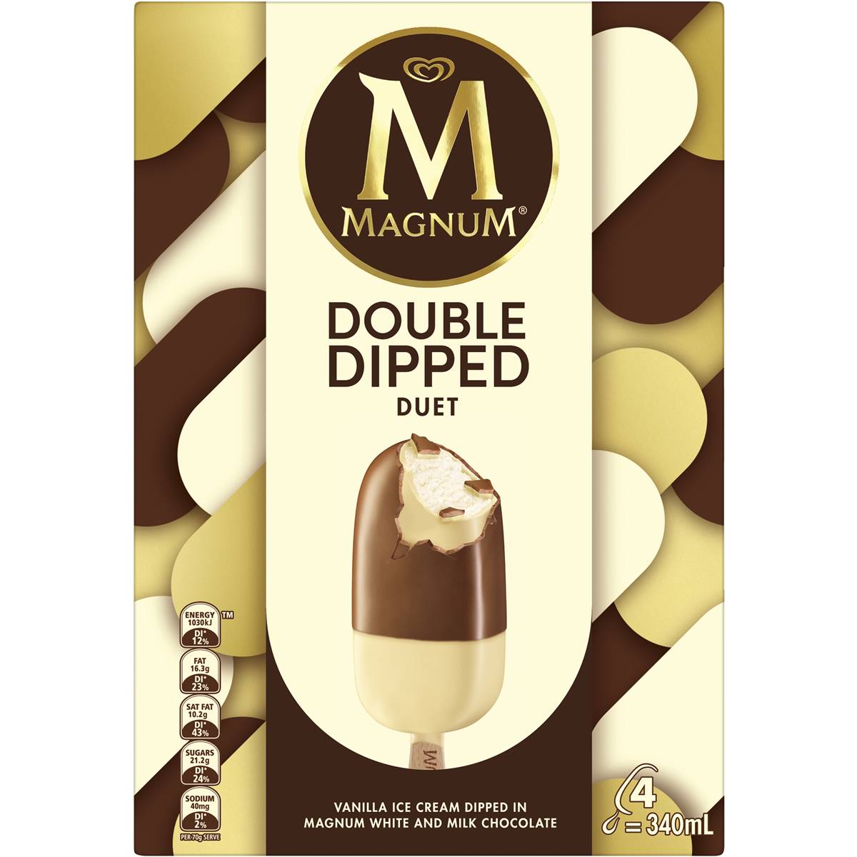 Magnum Double Dip Duet 4 Pack | Woolworths