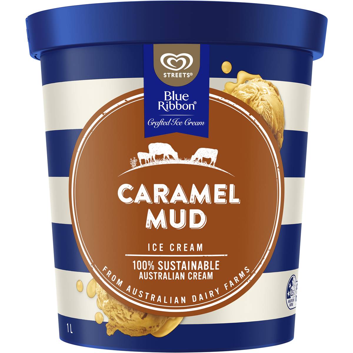 Streets Blue Ribbon Caramel Mud Ice Cream Tub 1l Woolworths Streets Blue Ribbon Caramel Mud Ice Cream Tub 1l Woolworths