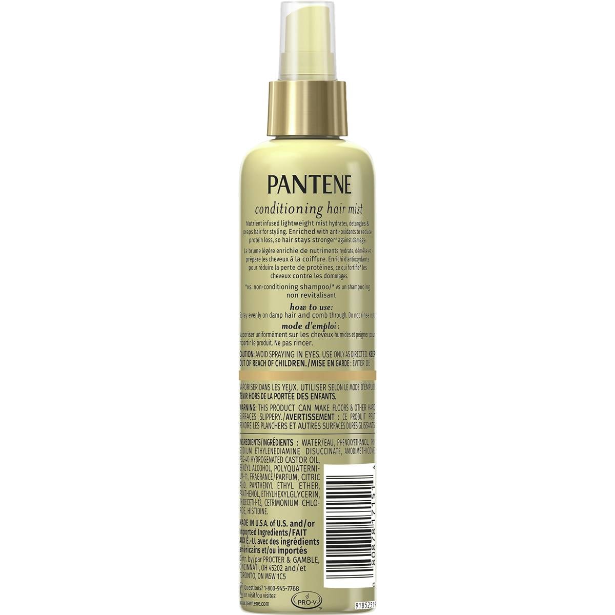 Pantene Pro-v Conditioner Hair Mist Spray 252ml | Woolworths