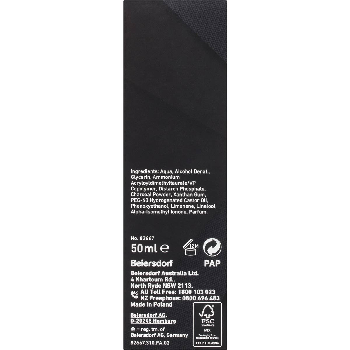 Nivea Men Deep Moisturiser Anti Oil And Blackheads Face Cream 50ml Woolworths
