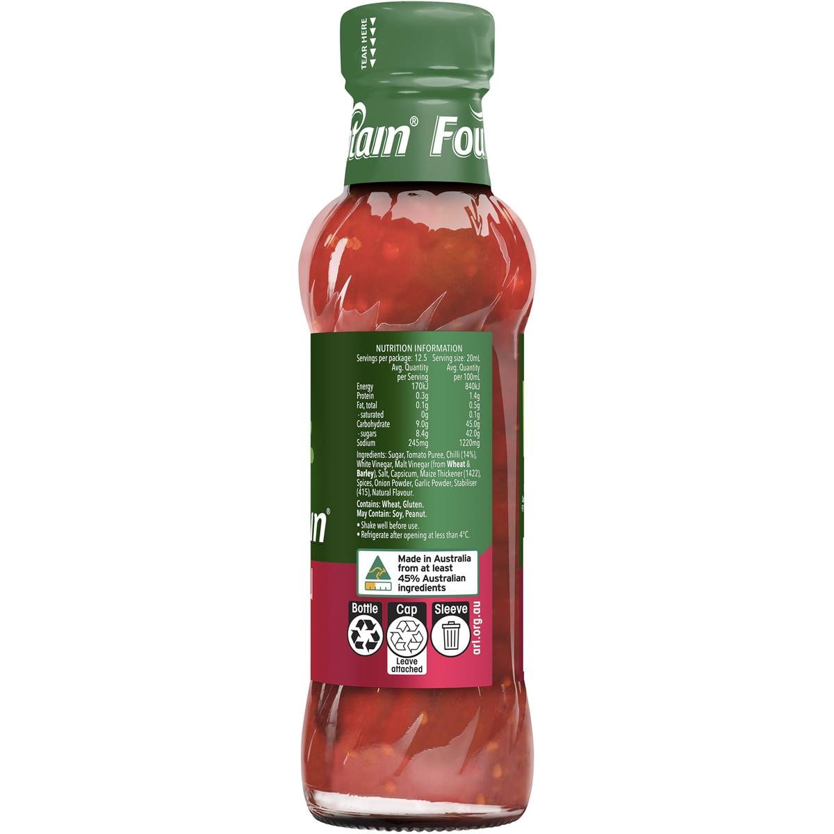 Fountain Hot Chilli Sauce 250ml | Woolworths