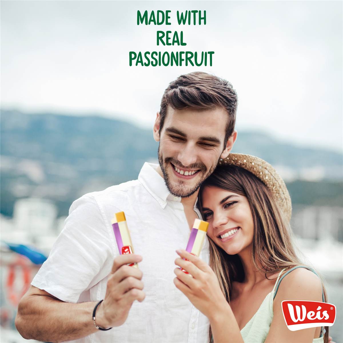 Weis Passionfruit Coconut Ice Cream Bars 4 Pack | Woolworths