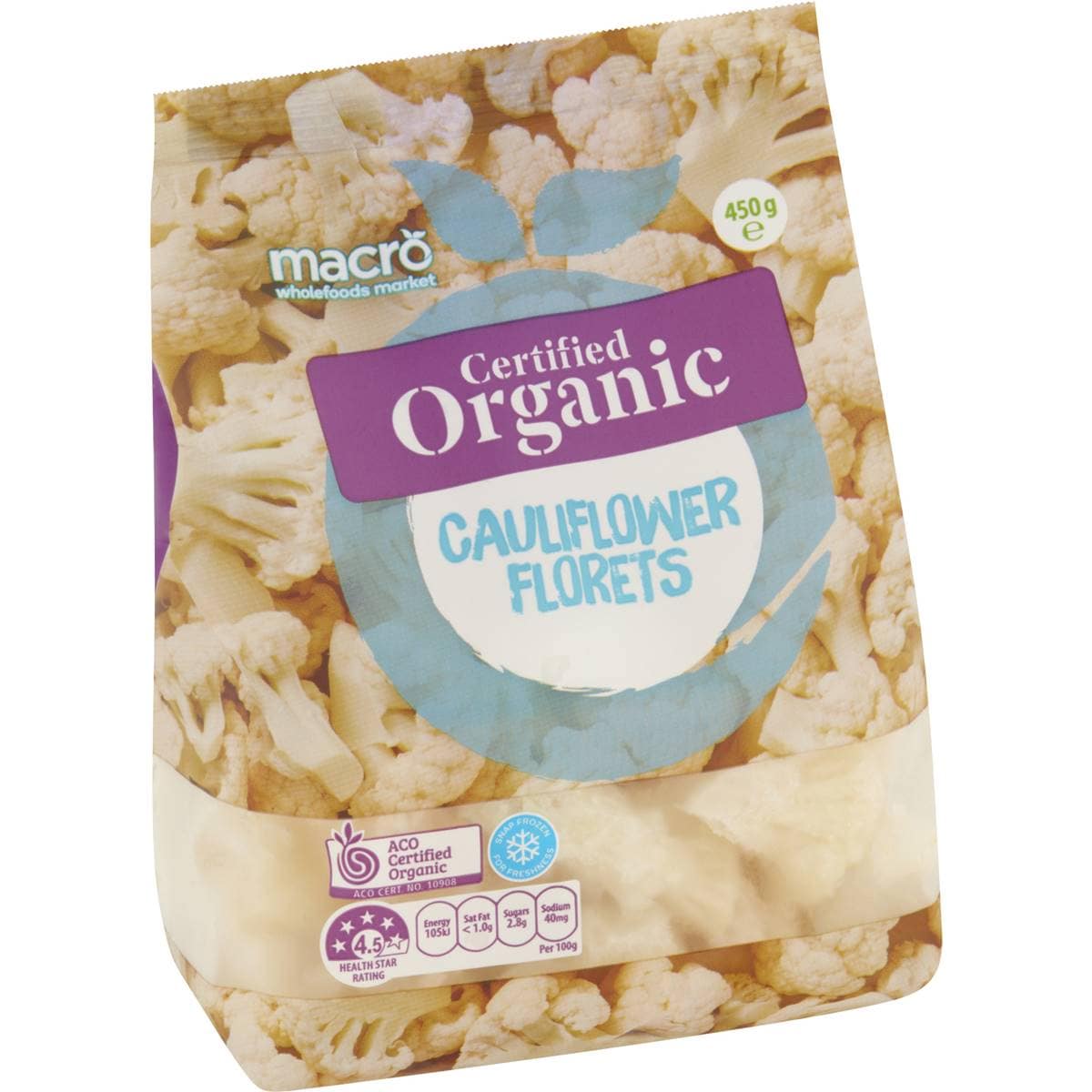 Macro Organic Cauliflower 450g | Woolworths