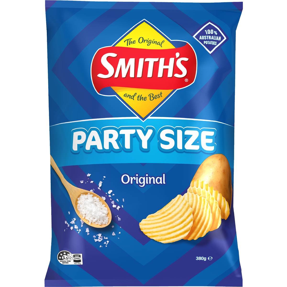 Smith s Crinkle Cut Chips Party Size Original 380g Woolworths