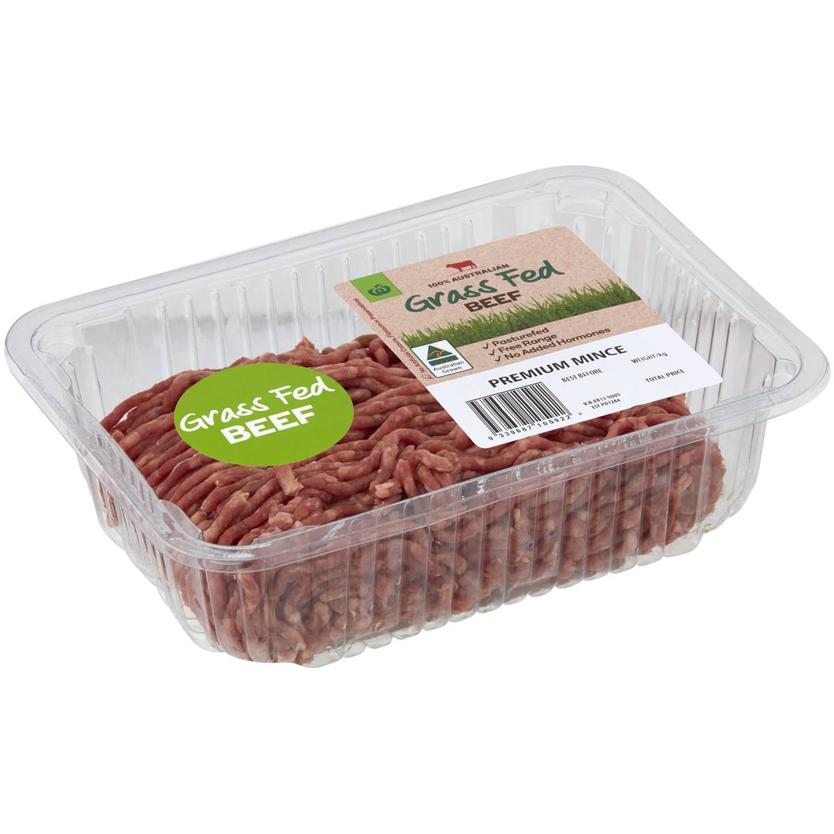 Woolworths Grassfed Premium Beef Mince 500g | Woolworths