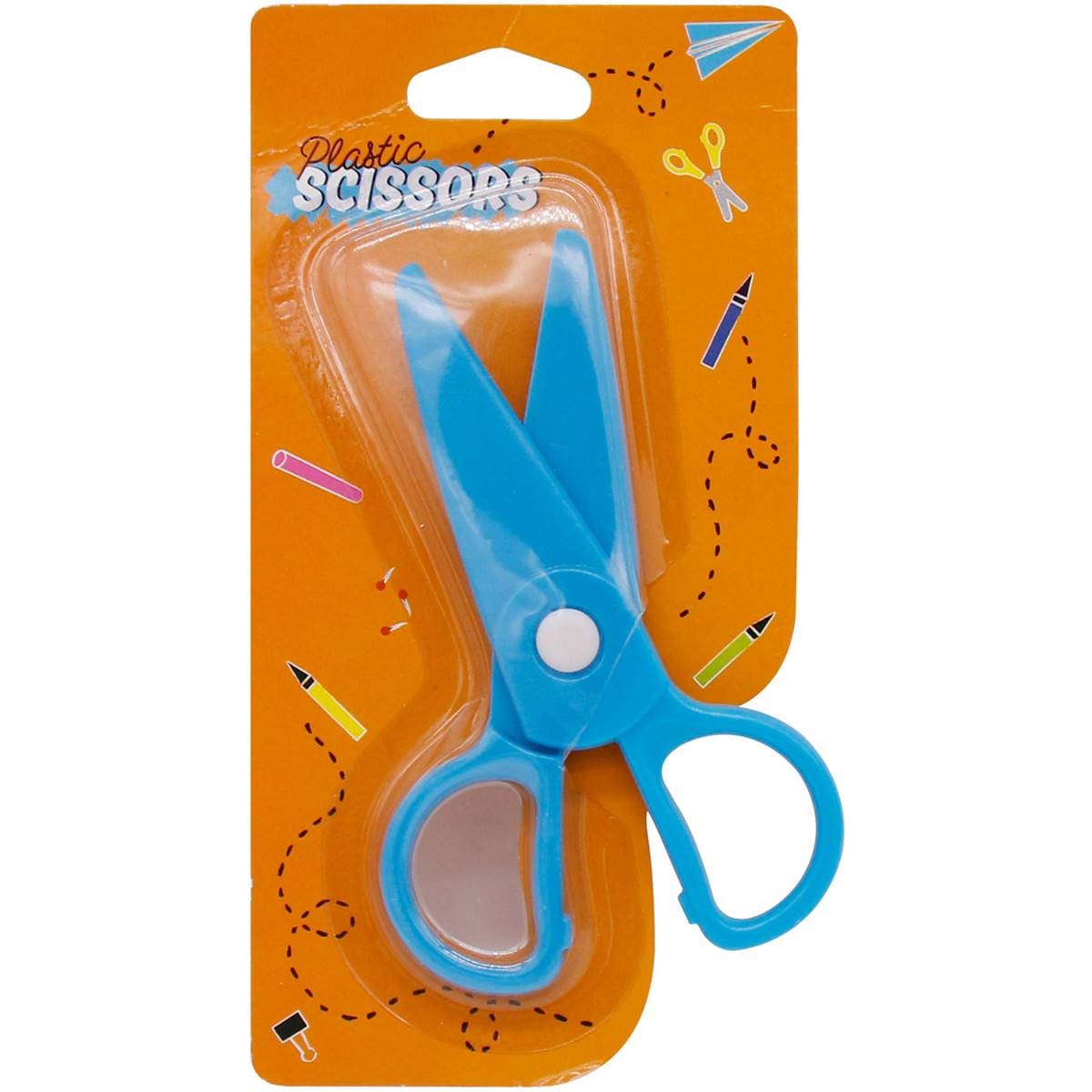 Gm Housebrand Plastic Scissors Blue/ Red Assorted Each | Woolworths