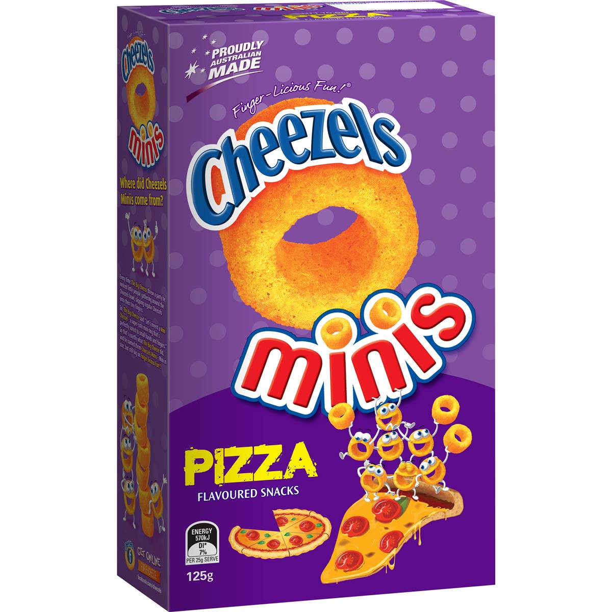 Cheezels Minis Pizza 125g | Woolworths