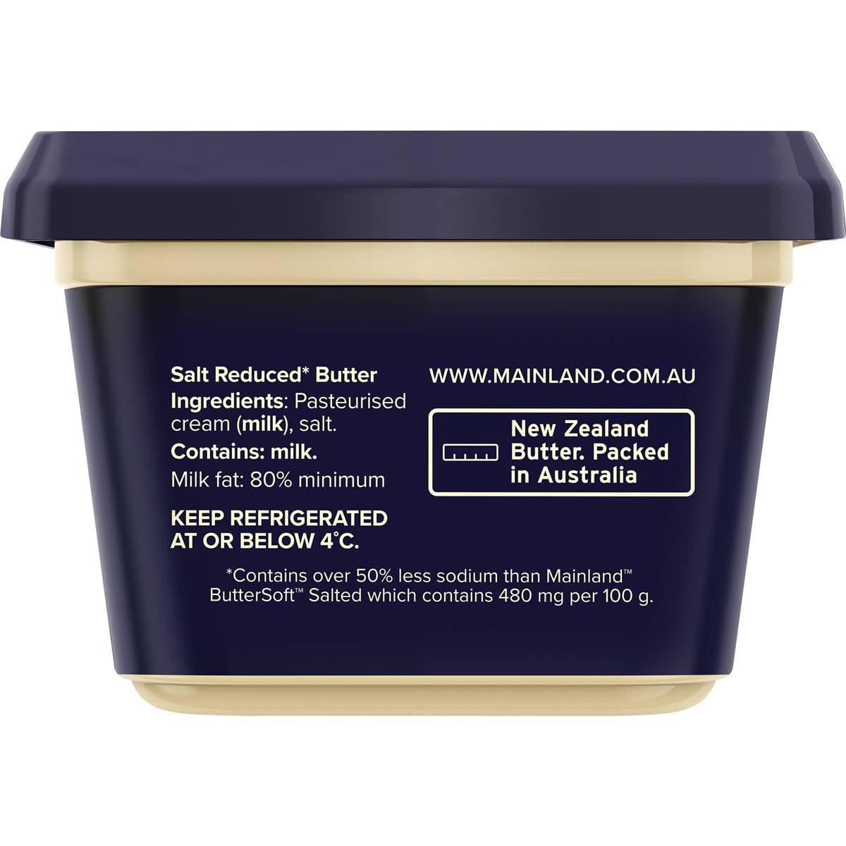 Mainland Buttersoft Pure Salt Reduced Butter 375g | Woolworths