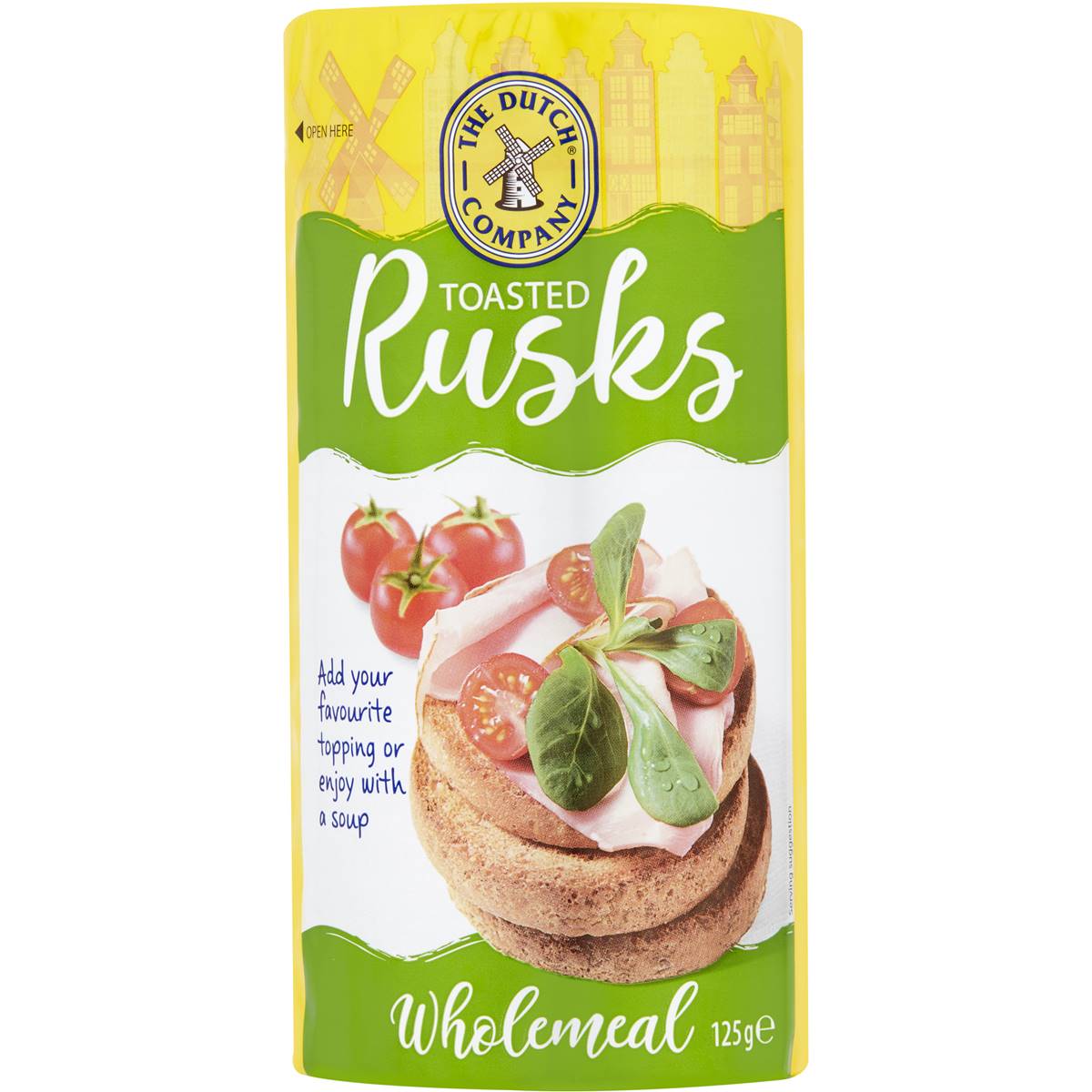 The Dutch Company Wholemeal Rusks 125g | Woolworths