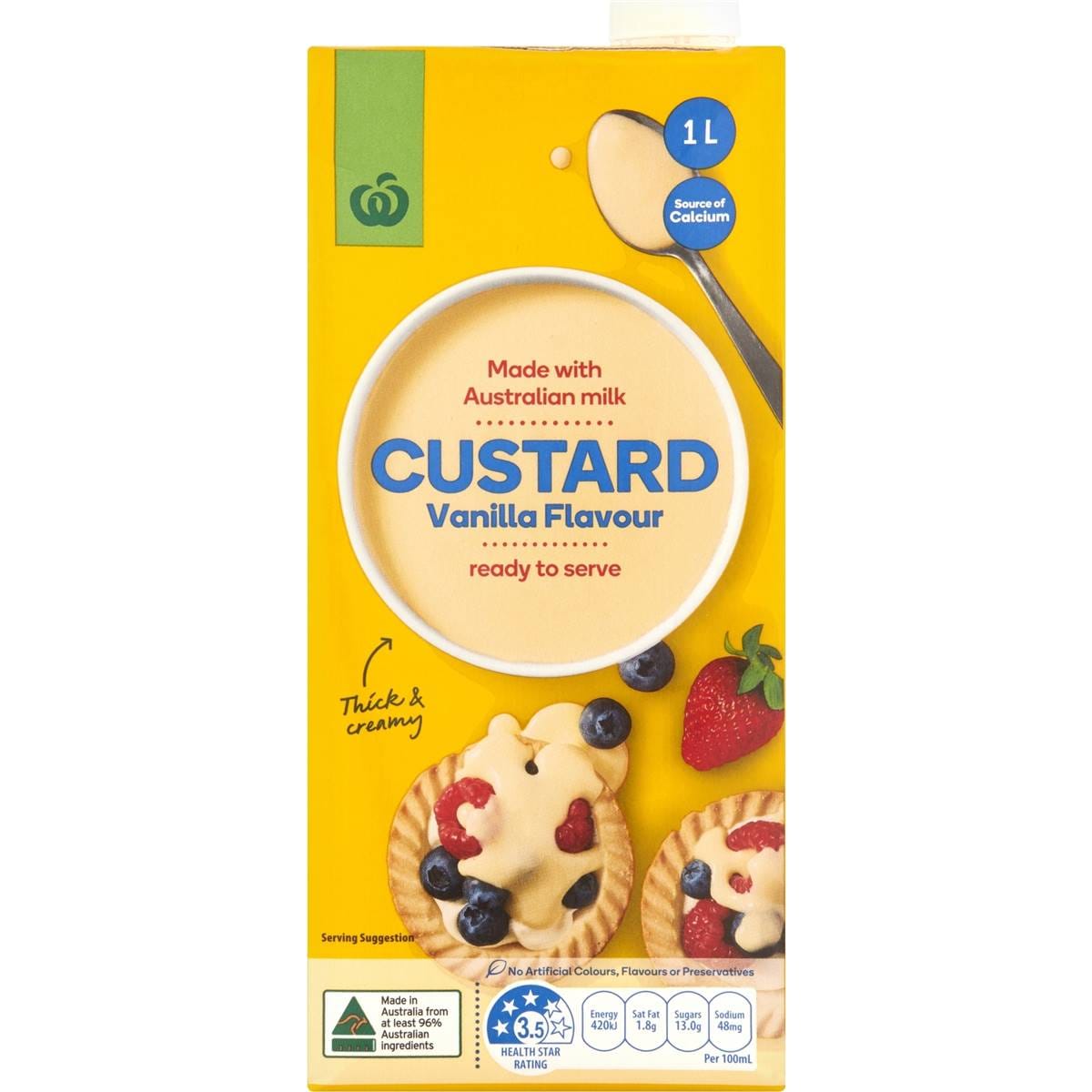 Woolworths Long Life Custard 1l | Woolworths