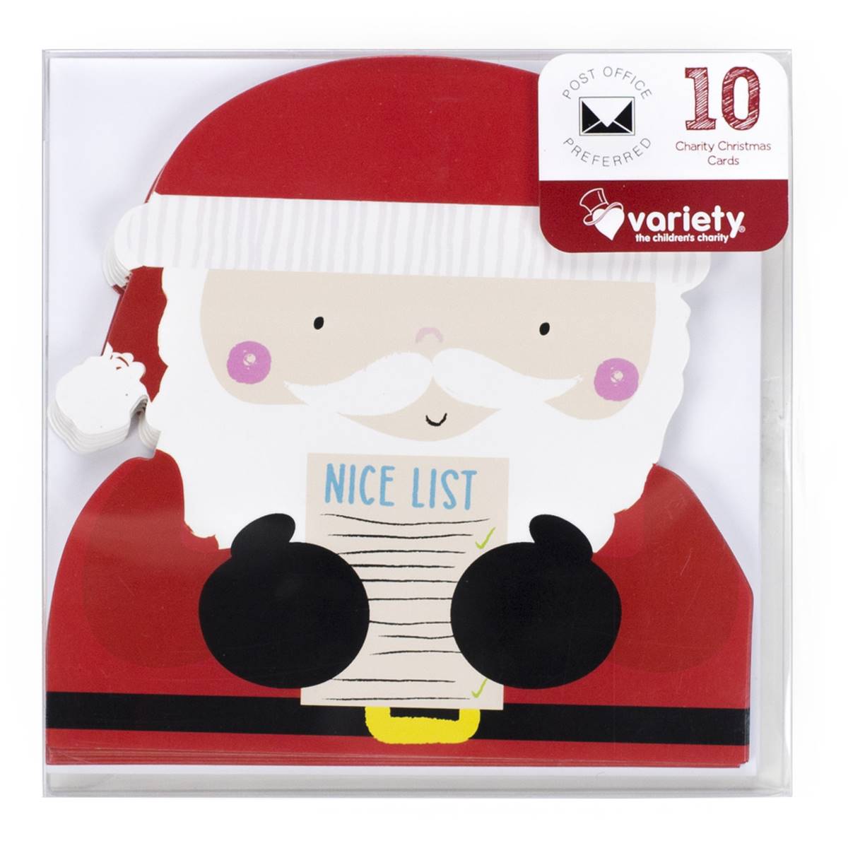 John Sands Santa And Nice List Boxed Christmas Cards 10 Pack | Woolworths