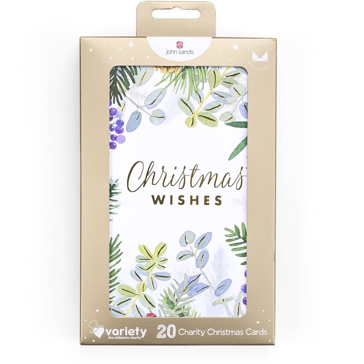 John Sands Winter Foliage With Text 2 Designs Boxed Christmas Cards 20 ...