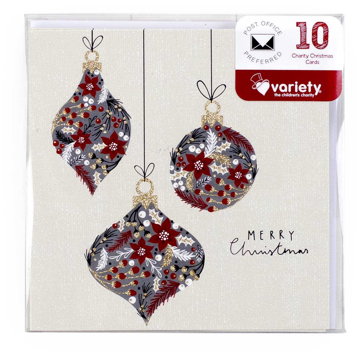 John Sands Baubles Boxed Christmas Cards 10 Pack | Woolworths
