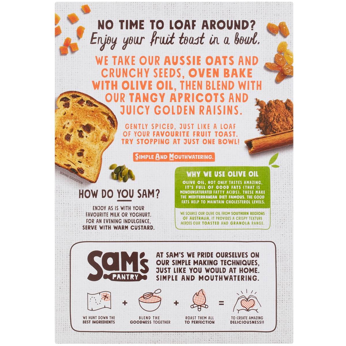 Sam's Pantry Fruit Toast-ed With Super Seeds Toasted Muesli 475g ...