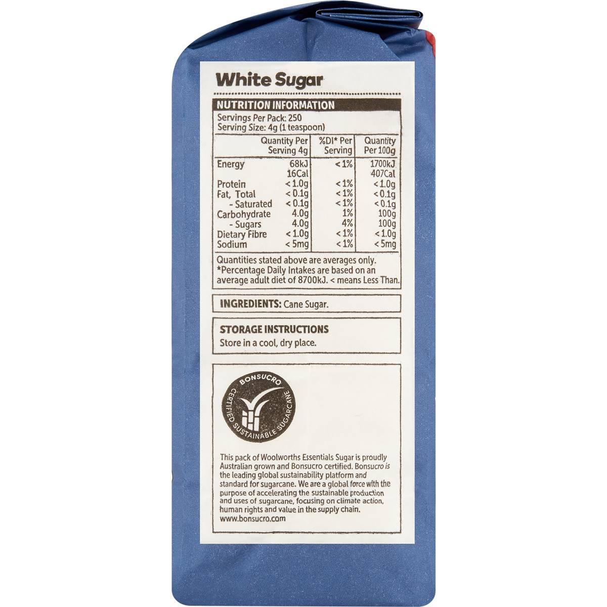 Essentials White Sugar 1kg | Woolworths
