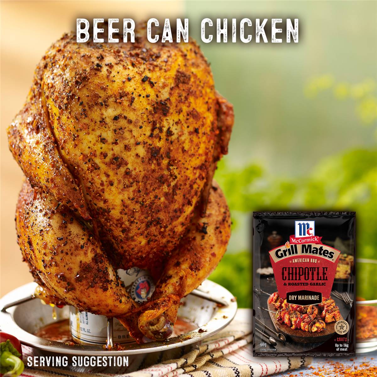 Mccormick Grill Mates Chipotle & Garlic American Bbq Dry Marinade 40g ...