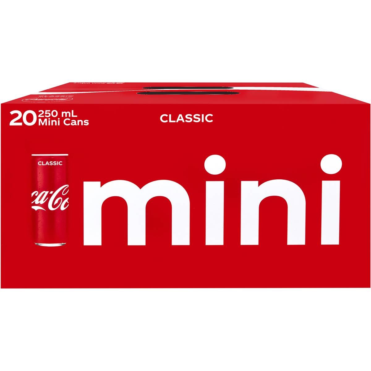 Coca-cola Mini Cans 250ml X20 Pack | Woolworths