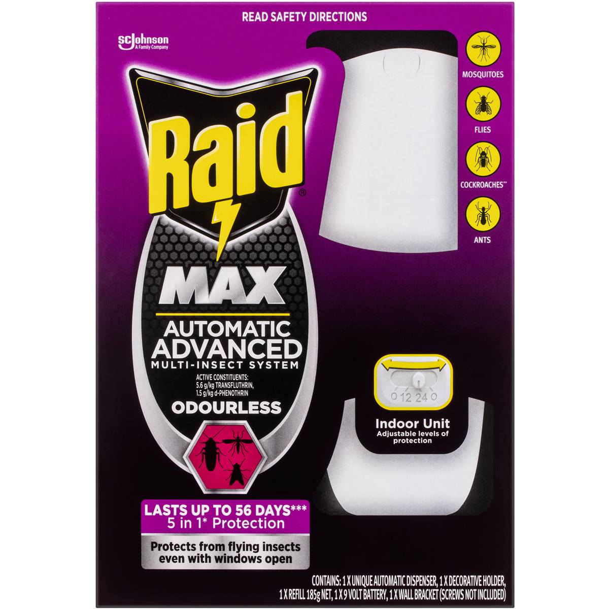 Raid Max Pest Advanced Multi-insect Automatic Repellent System 185g ...