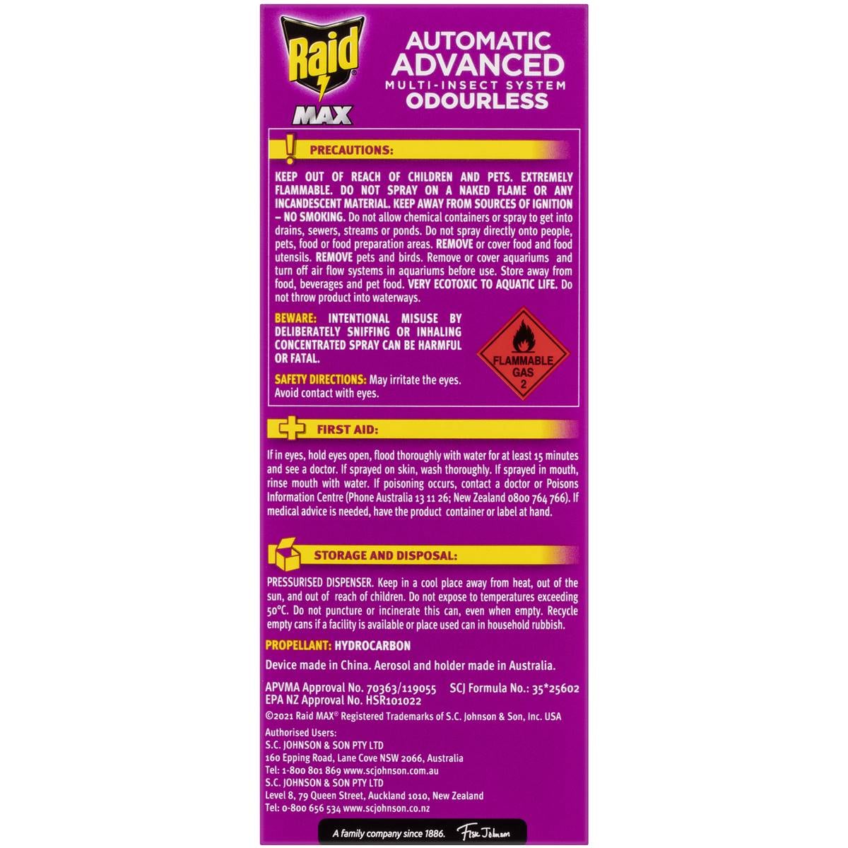 Raid Max Pest Advanced Multi-insect Automatic Repellent System 185g ...