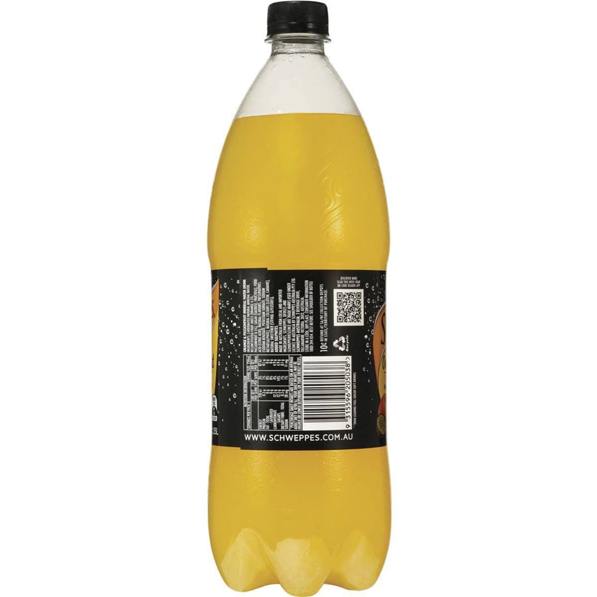 Schweppes Orange & Passionfruit Mineral Water 1.25l | Woolworths