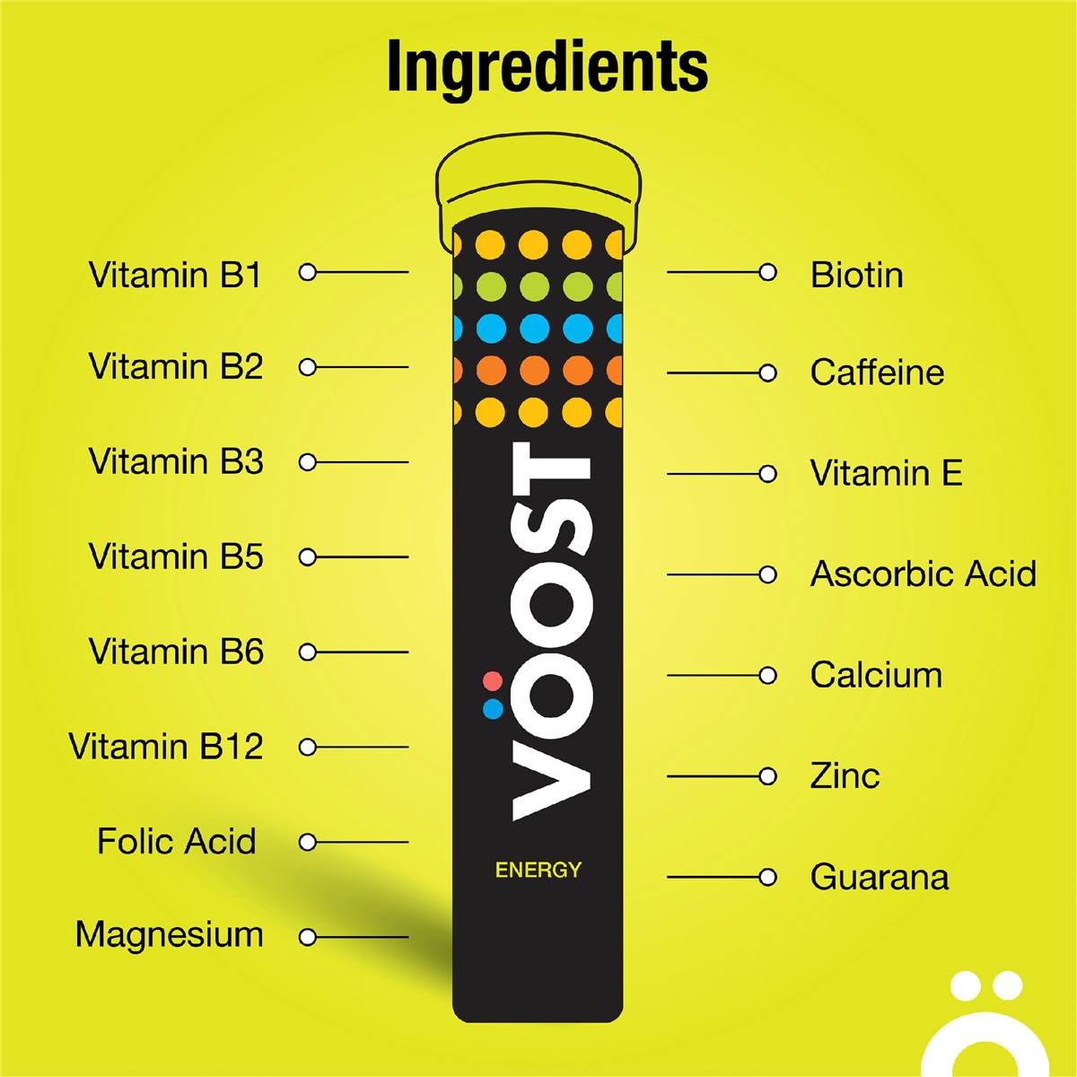 Voost Effervescent Energy Tablets 40 Pack | Woolworths