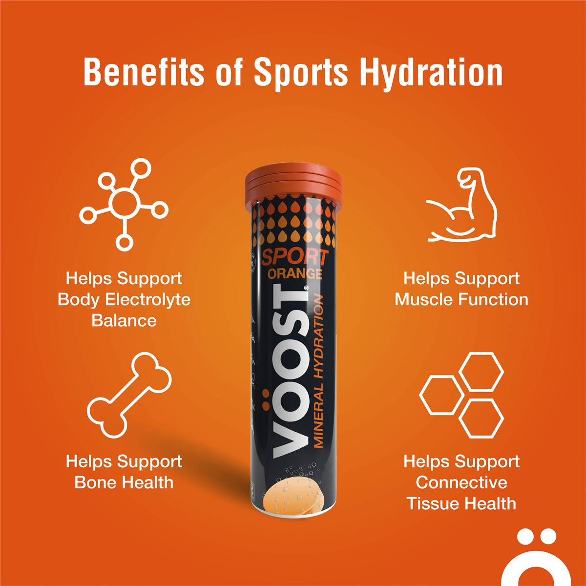 Voost Effervescent Sport Hydration Orange 10 Pack | Woolworths