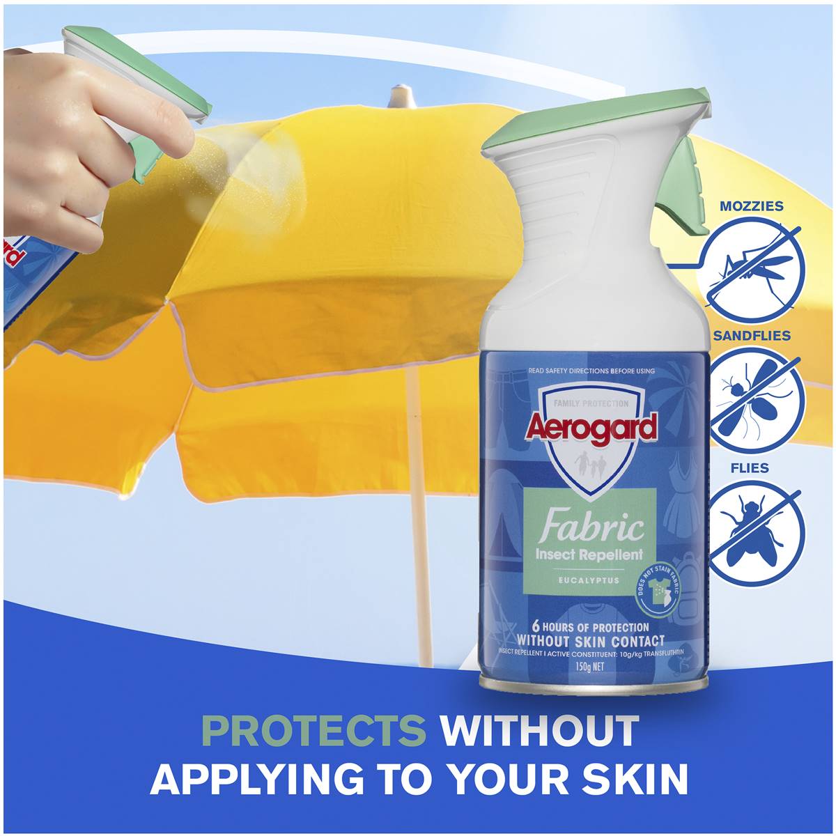 Aerogard Fabric Insect Repellent Spray Eucalyptus 150g | Woolworths