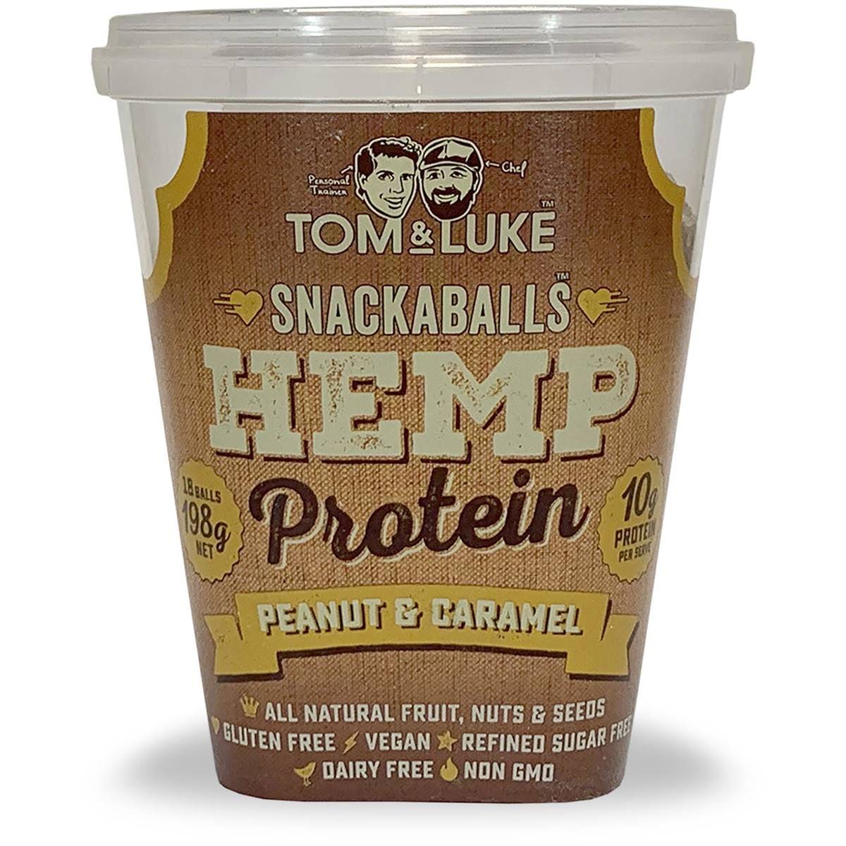 Tom & Luke Peanut & Caramel Hemp Snack Ball 198g | Woolworths