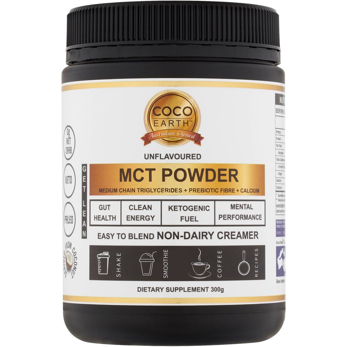 Coco Earth Mct Powder 300g | Woolworths