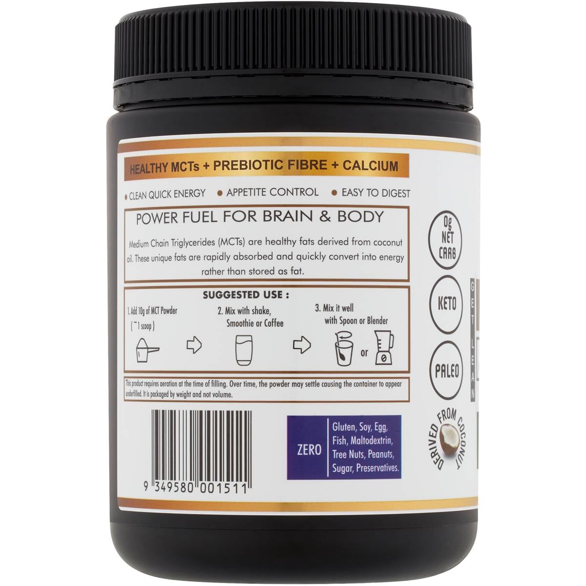Coco Earth Mct Powder 300g | Woolworths