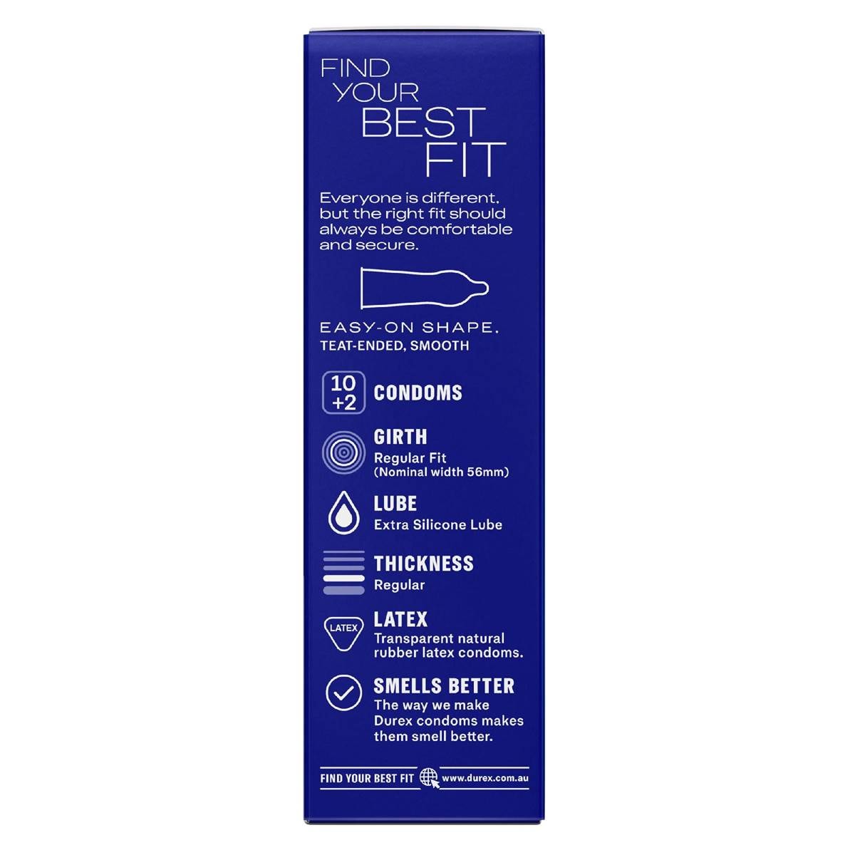 Durex Original Regular Fit Condoms 10+2 Pack | Woolworths