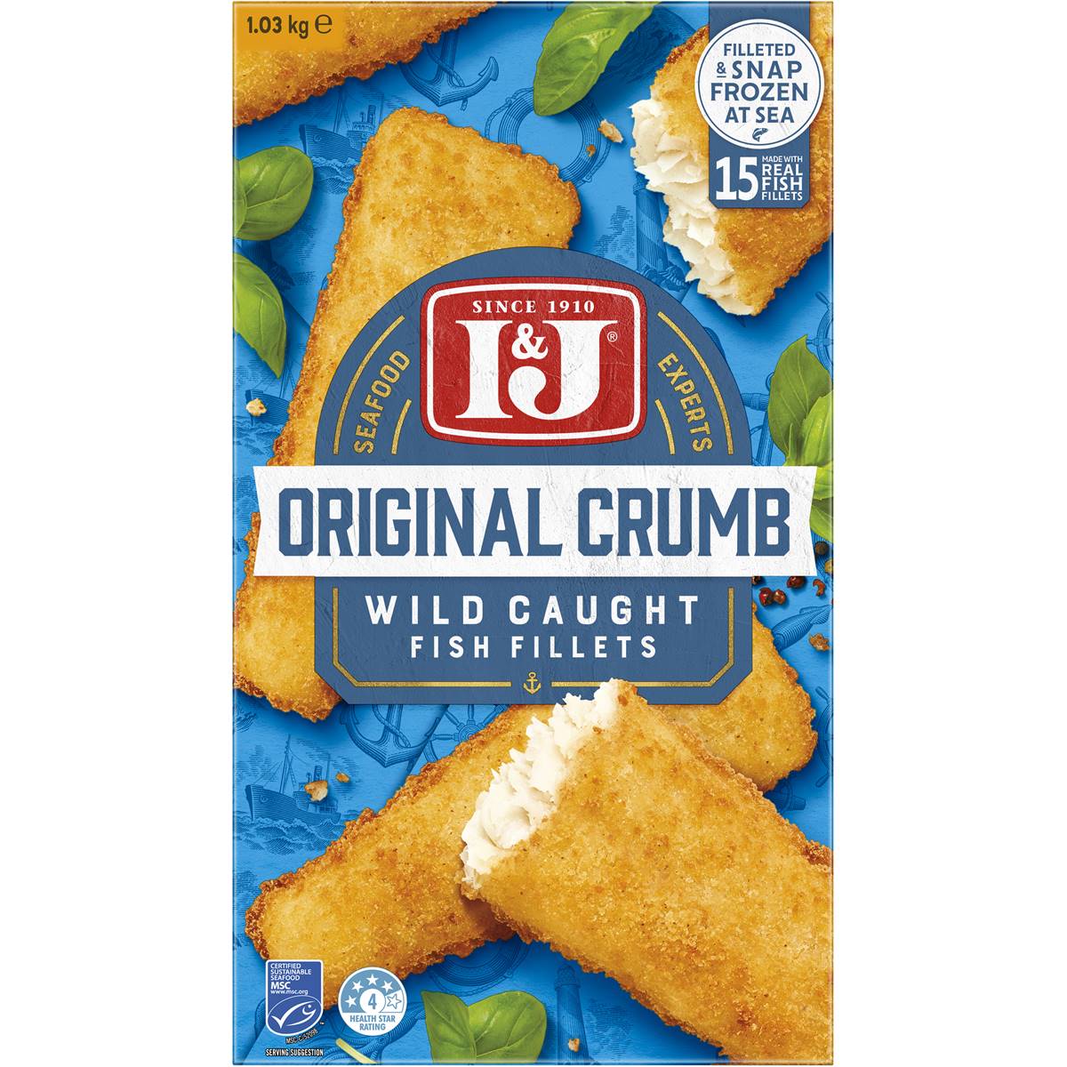I&j Fish Fillets Original Crumb 1.03kg | Woolworths