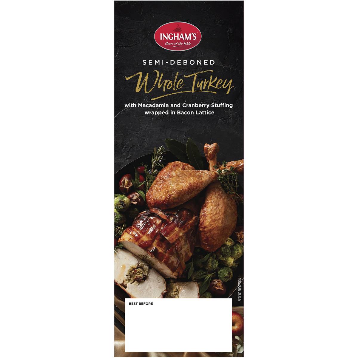 Ingham's Semi-deboned Whole Turkey With Macadamia & Cranberry 2.6kg ...