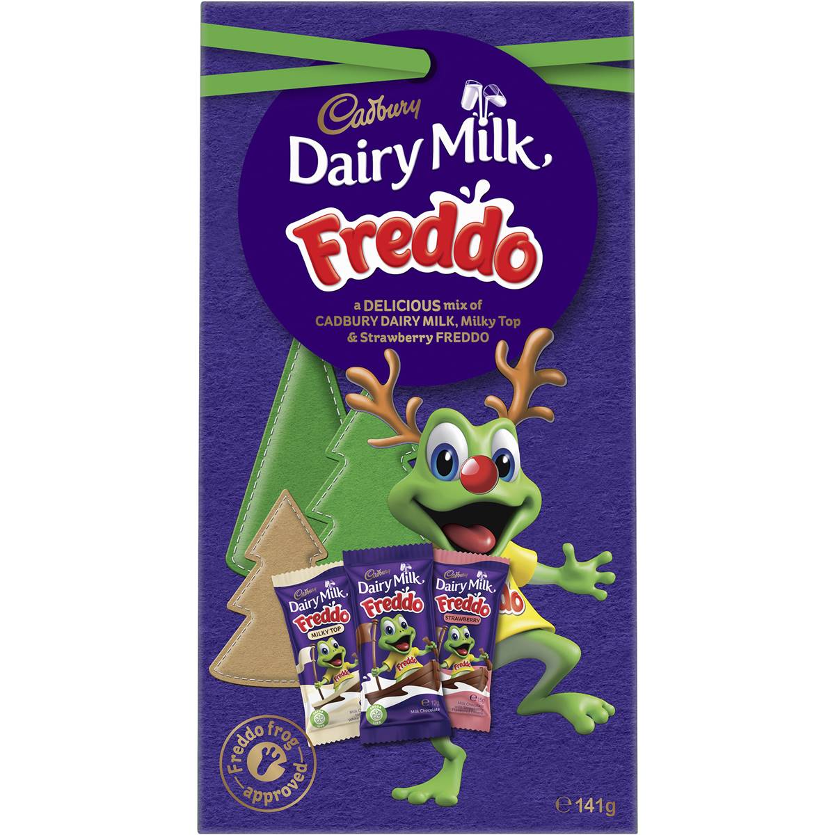 Cadbury Christmas Dairy Milk Freddo Giftbag 141g | Woolworths