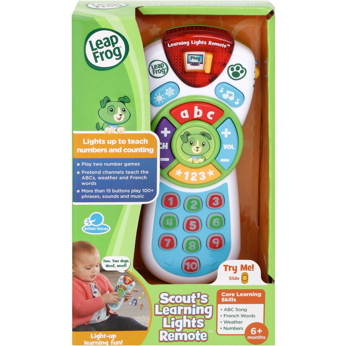 Leap Frog Learning Lights Remote Assorted Each | Woolworths