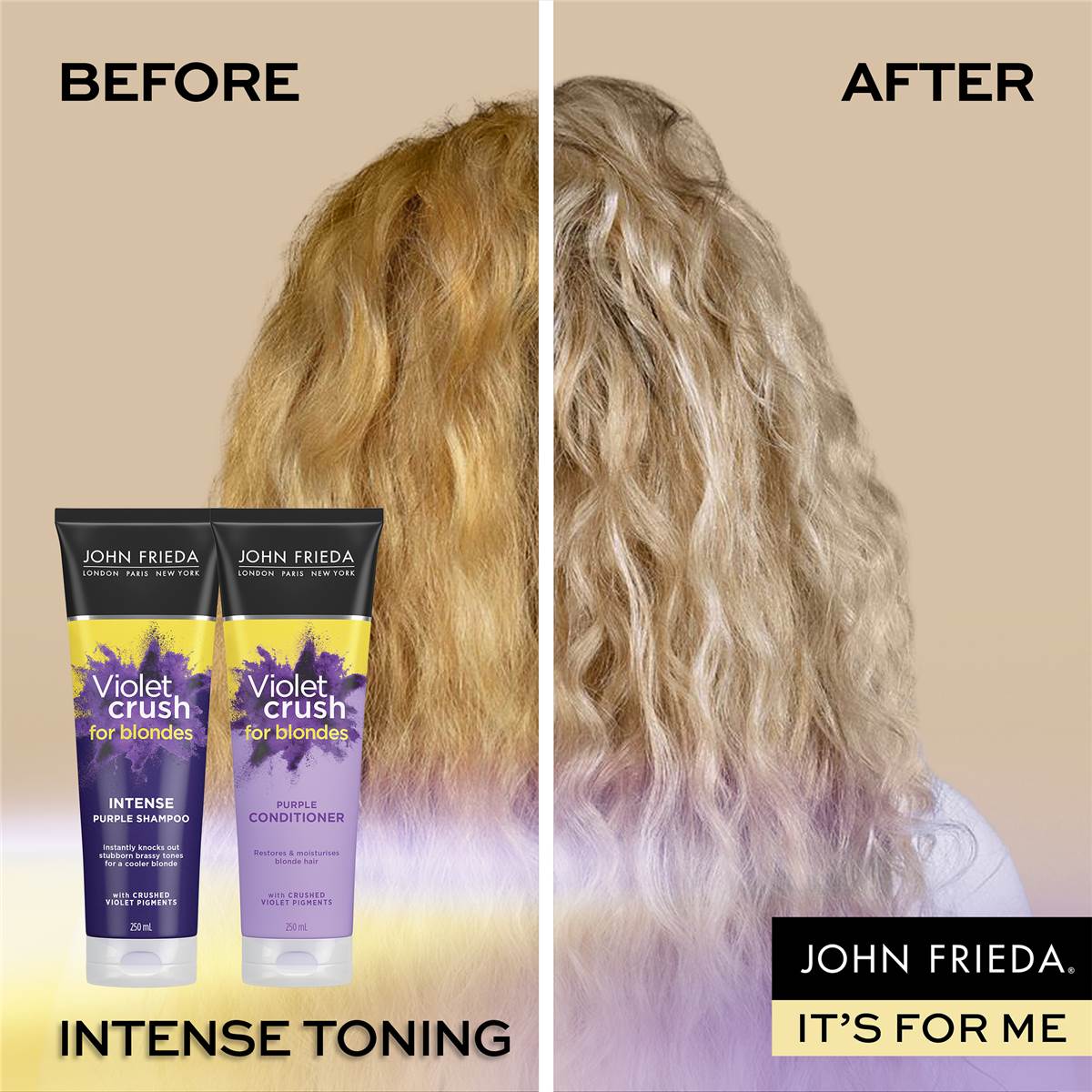 John Frieda Purple Shampoo Before And After