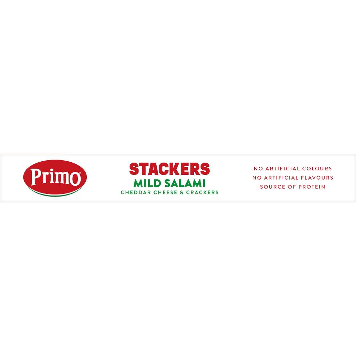 Primo Stackers Mild Salami Cheese And Crackers 50g | Woolworths