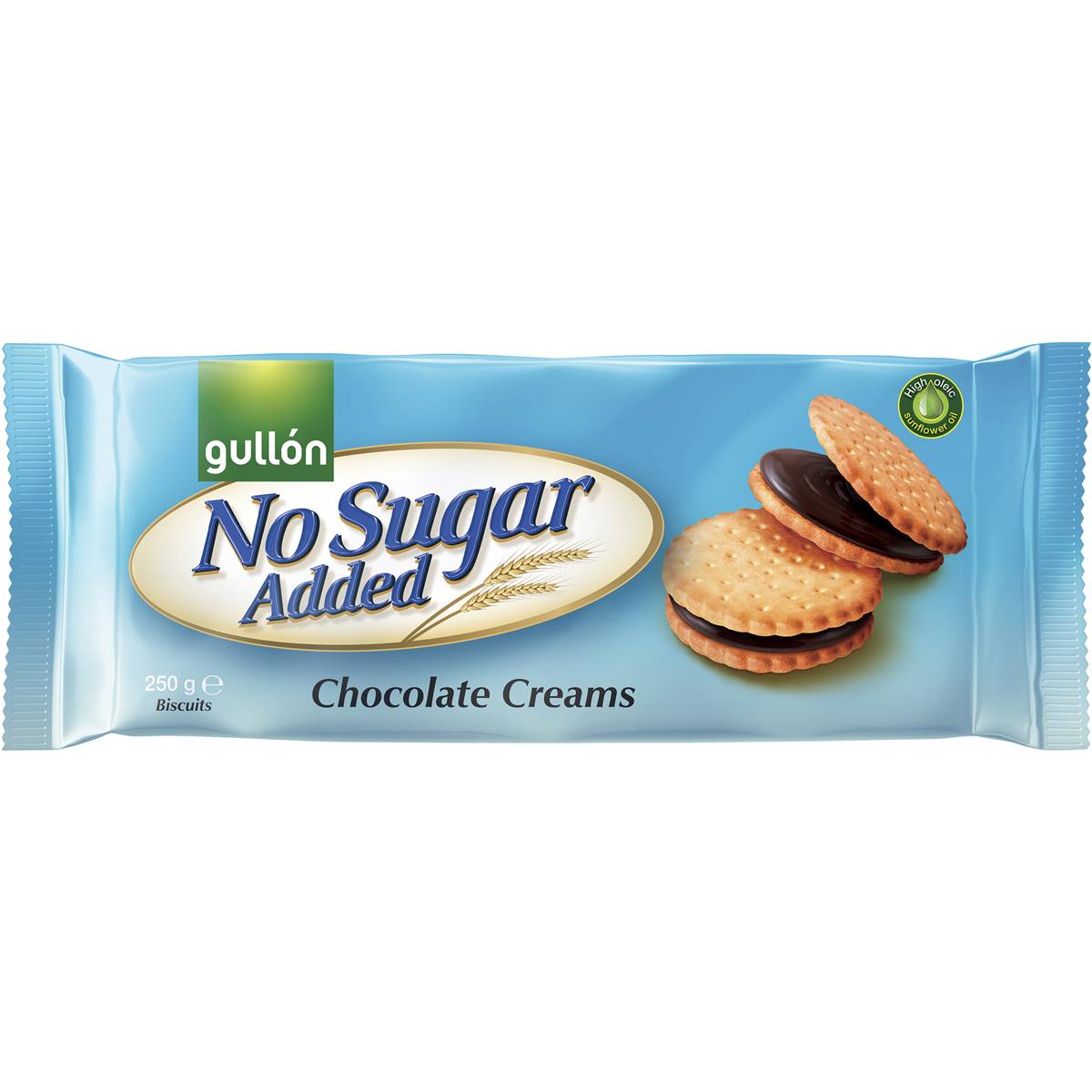 Gullon No Added Sugar Chocolate Cream Biscuit 250g Woolworths